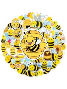 50 PIEZAS Pegatinas lindas de abejitas graffiti, calcomanías de ...