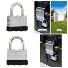 2025 Laminated Cut And Pry-Resistant Steel Padlock, 44mm Body With 1-3/ ...