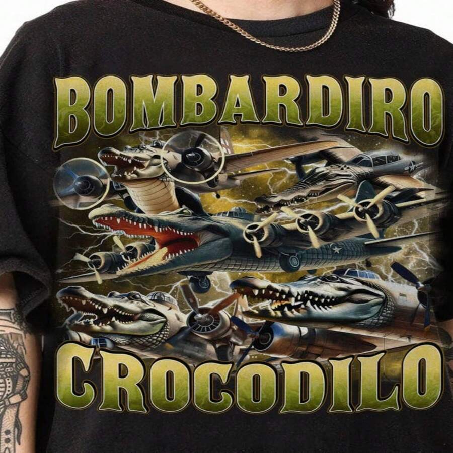 Bombardiro Crocodilo Funny Brain Rot Italian Brainrot Shirt, Bombardiro ...