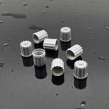 8 Pack Gray Plastic Tire Valve Stem Caps For Tesla OEM Valves With ...