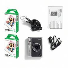 FujiFilm INSTAX Mini Evo Black+Instax Mini 1 Pack (10 Sheets) X 2 Packs ...