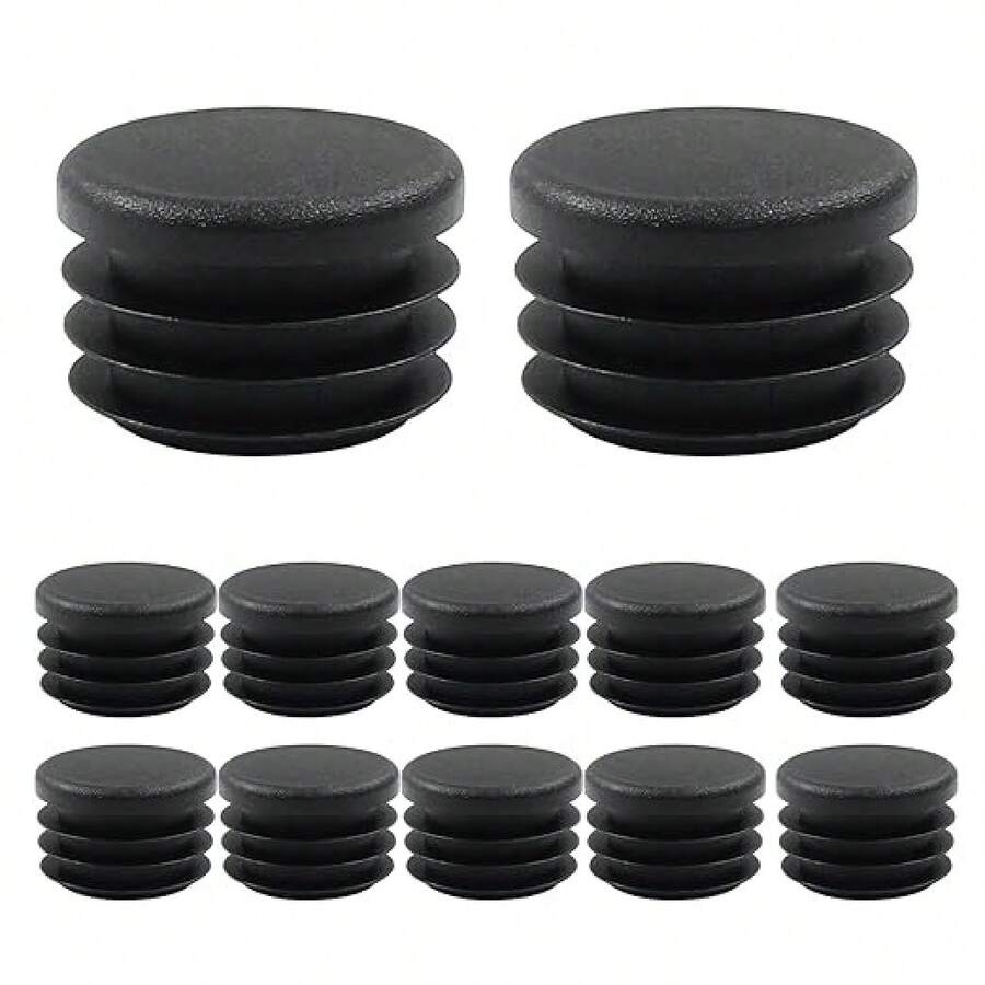 8 Pcs 2" Round Plastic Plugs, Pipe Tubing End Cap Insert Chair End Caps ...