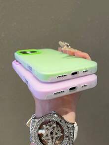 2-in-1 Candy-Farben Jelly-Textur rutschfeste und stoßfeste Handyhülle ...