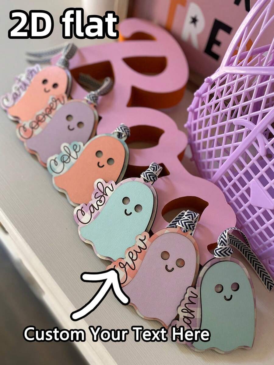 Trick Or Treat Boo Basket Tags Halloween Basket Tags Name Tags ...