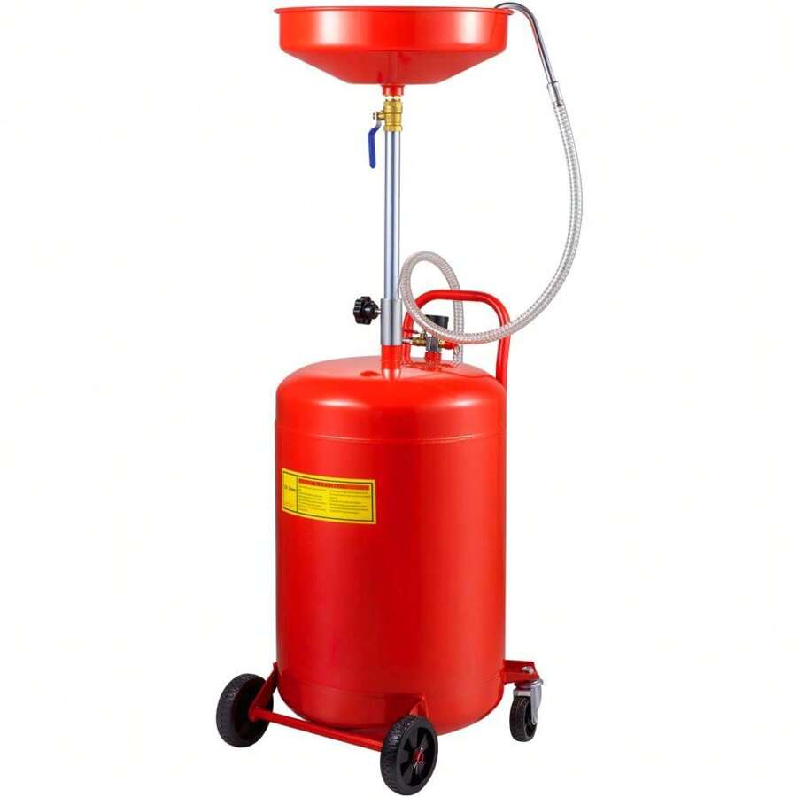 20 Gallon Portable Air Operated Waste Oil Drain Tank - Efficient Oil ...