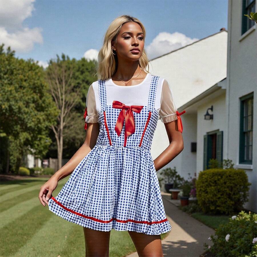 Women's Halloween Cosplay Sweetheart Costume, Short Puff Sleeves ...