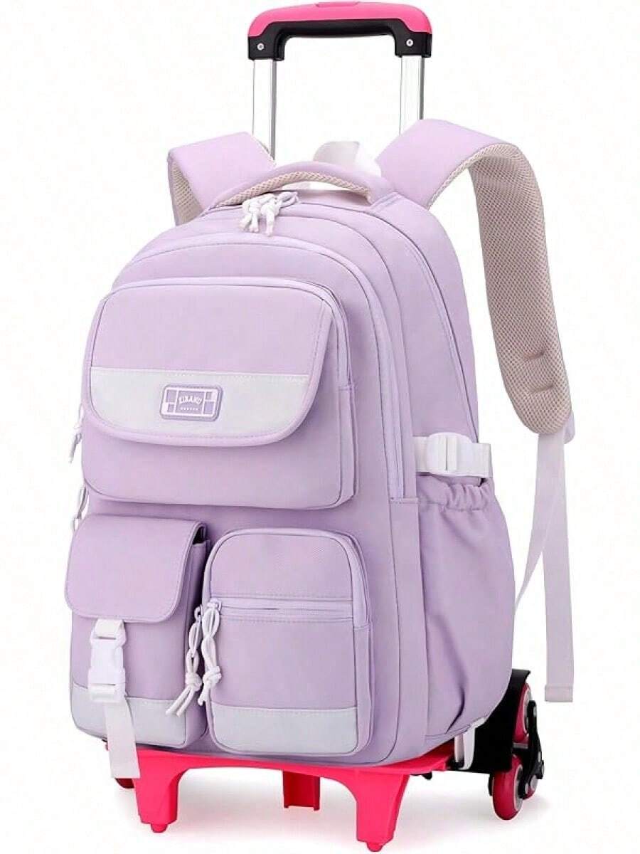 Purple Rolling Backpack
