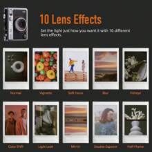 FujiFilm INSTAX Mini Evo Black+Instax Mini 1 Pack (10 Sheets) X 2 Packs ...