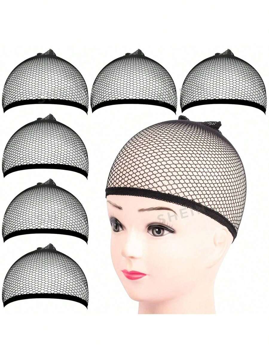 1/10/20PCS Wig Cap, 6PCS Black Mesh Wig Cap Net, Closed End Hair Mesh ...