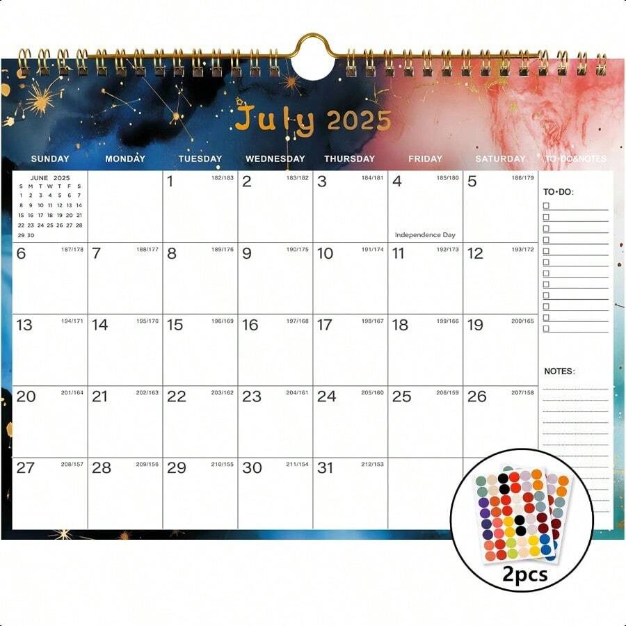 20252026 Wall Calendar Includes July 2025 To December 2026 18Month ...