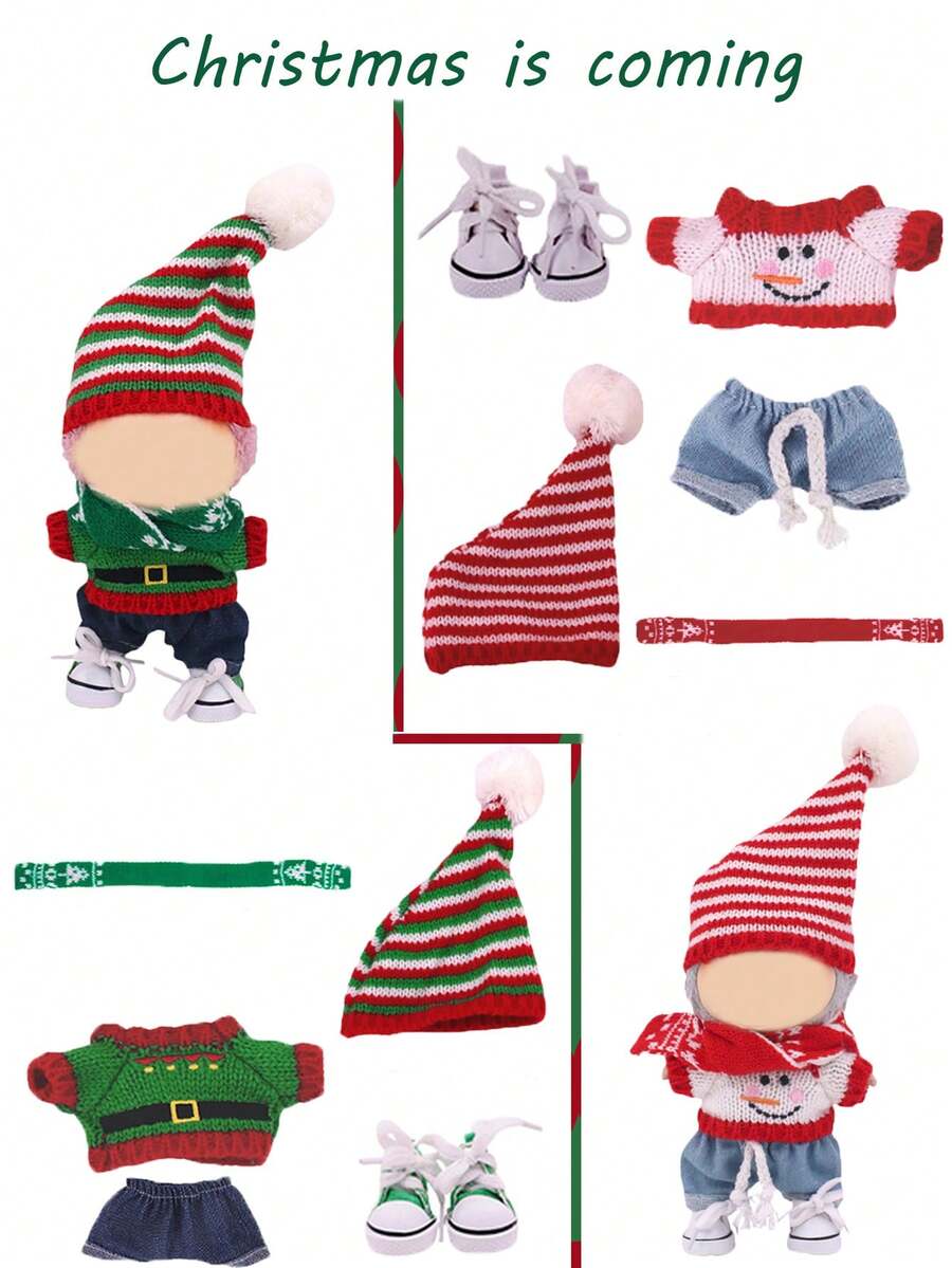 17cm 1st/2nd Generation Hanging Labo Doll Christmas Outfit, Christmas ...