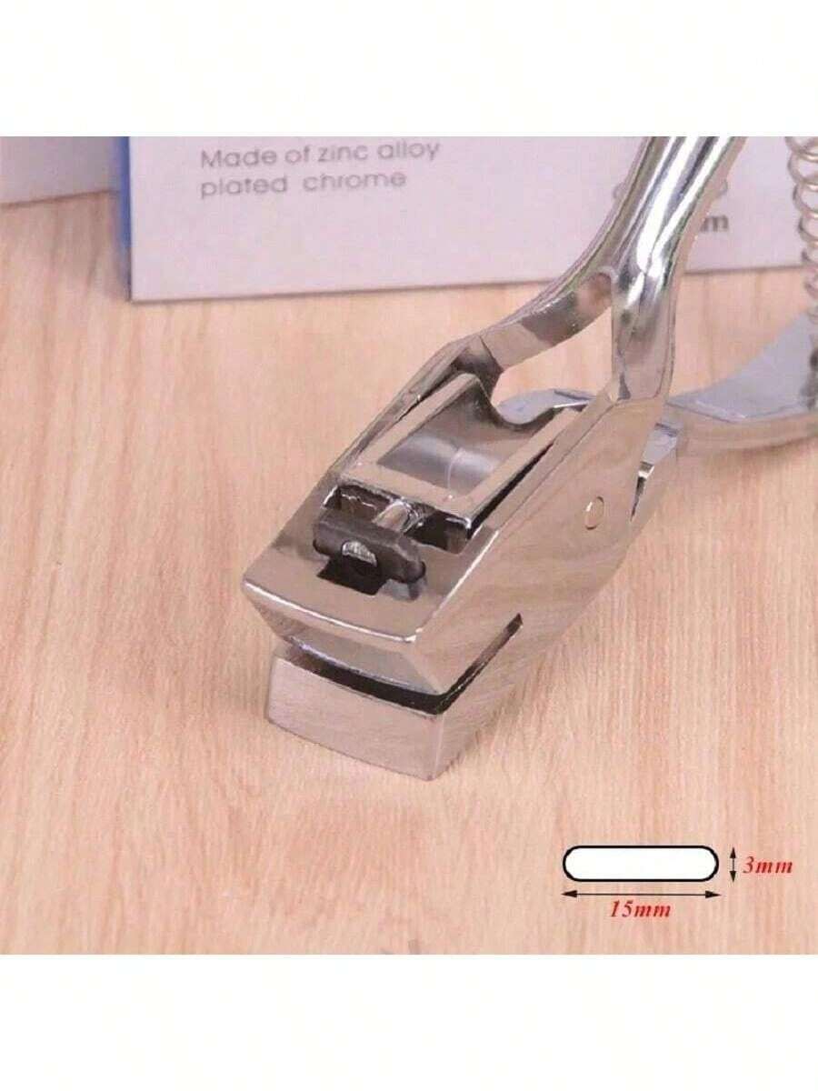 3*15mm Oval Shape Hole Punch Manual PVC Card Punch Slot Hole Puncher ...