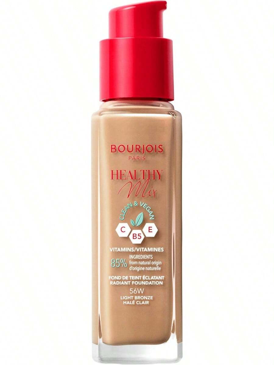 Bourjois - Healthy Mix Clean Foundation, Foundation, Clay 056, Light ...