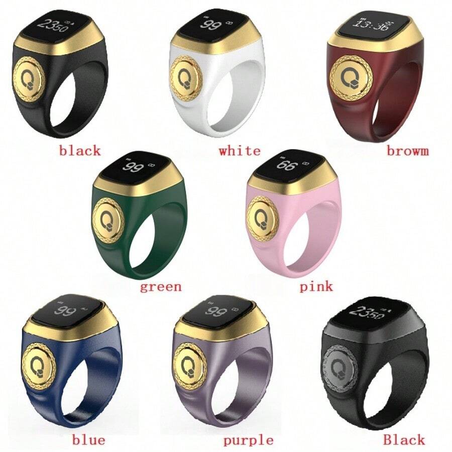 1 Piece Of OLED Digital Prayer Ring Counter, Muslim Prayer Item, Smart ...