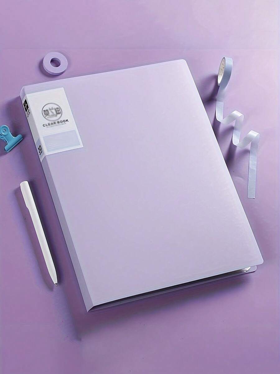 1pc , A4 Size Heavy Duty Art Porfolio Binder 30 Page Pockets, Display ...
