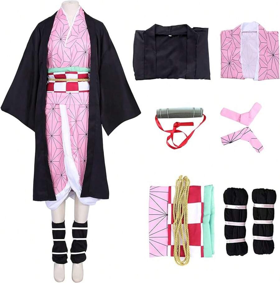 Nezuo-Ko Cosplay, Nezuo-Ko Kimono Set Women Hoween Party Costume Anime ...