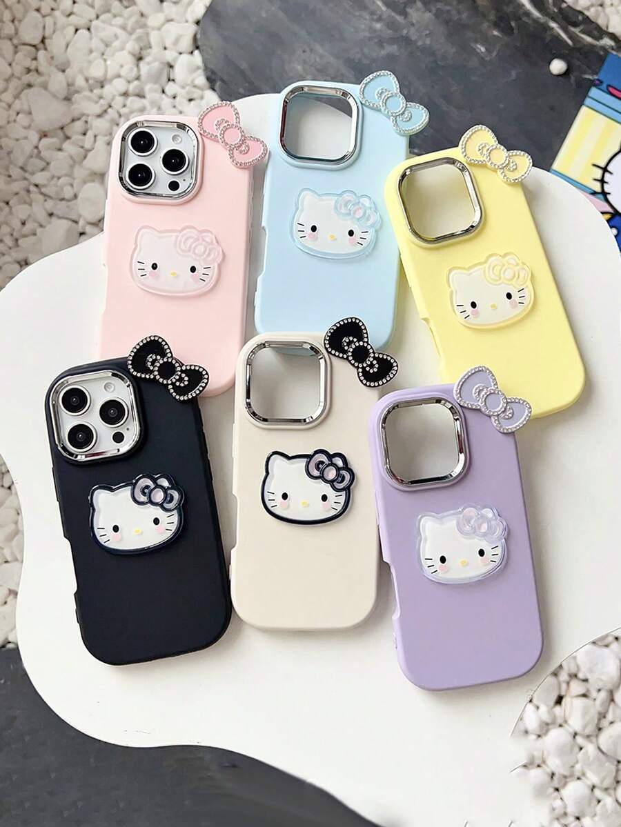 Sanrio Rhinestone Bowknot Phone Case - Compatible With IPhone 16 Pro ...