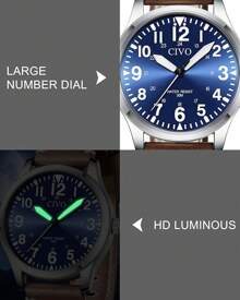 CIVO Military Watch For Men Waterproof: Analog Mens Watches Classic ...