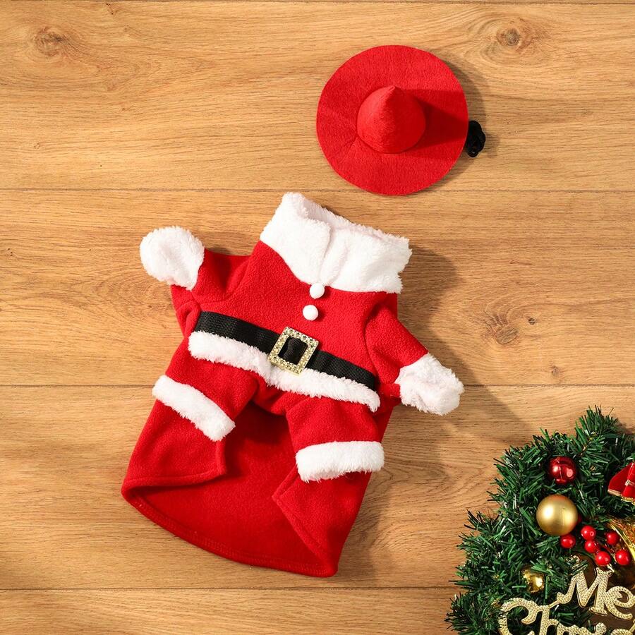 Porch Goose Christmas Outfits Santa Claus Goose Costume With Hat Lawn ...