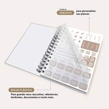 iscool Agenda Planejamento 1 Dia Por Página 2026 Monograma Floral Letra ...