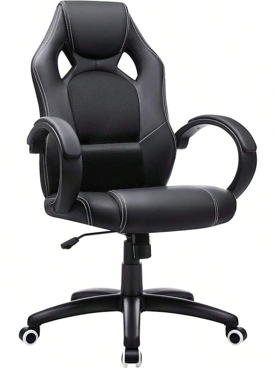 SONGMICS Racing Ergonomic Adjustable Office Chair With Casters, OBG56L ...