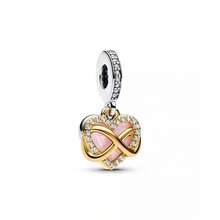 Pandora Two-Tone Sparkling Infinity Heart Dangle Charms | | Women ...