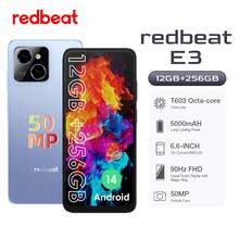 redbeat Redbeat E3 6GB Expandible a 12GB RAM, 256GB ROM, Cámara de 50MP ...