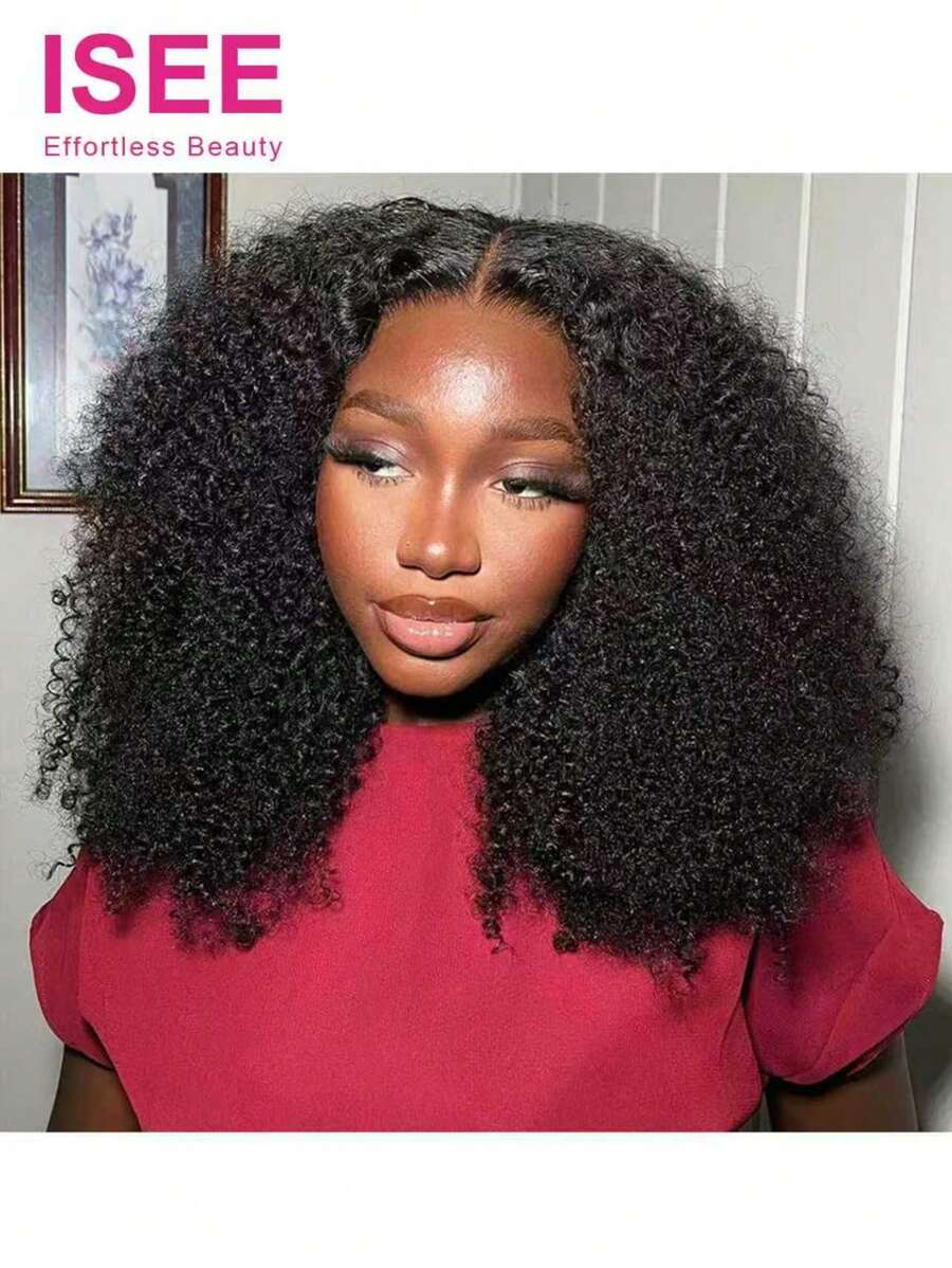 ISEE ISEE HAIR Wear & Go 7*5 HD Lace Closure Wigs Glueless Kinky Curly ...