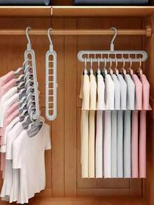 5 Peças Cabides Dobráveis de Plástico com 9 Furos, Organizador de ...