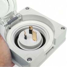 15 Amp Power Inlet Electrical Socket 15A 3 Pin Waterproof 250V Boat ...