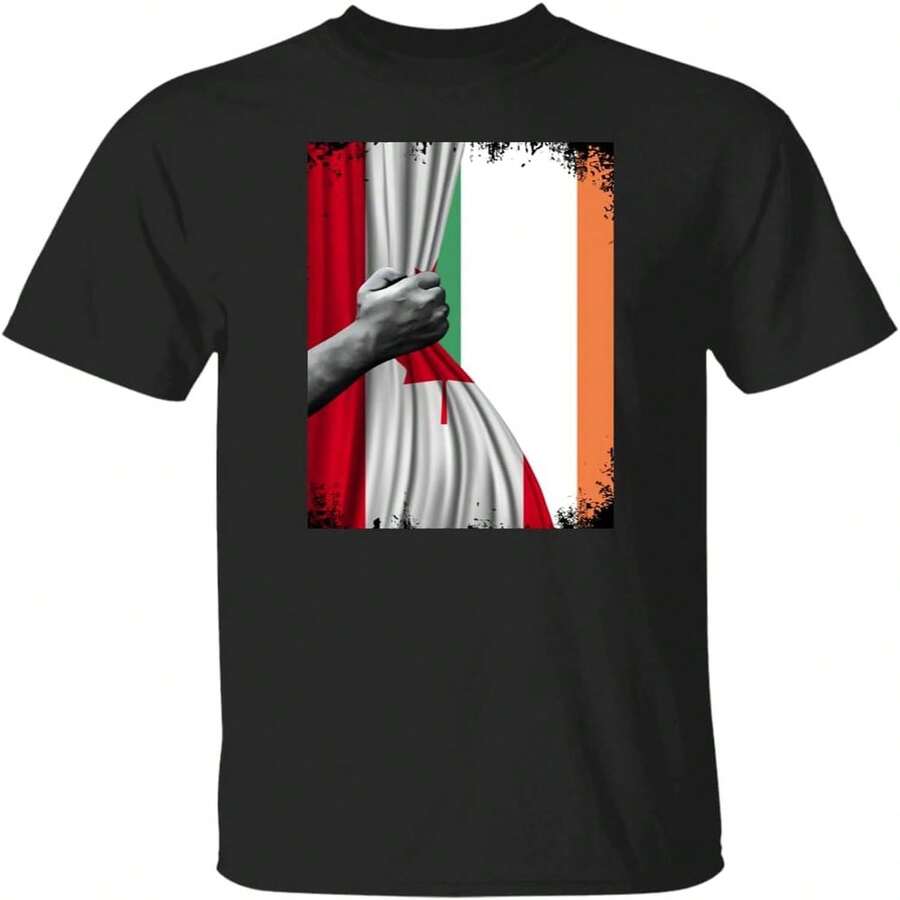 ICONDENIM Hand Pulling Flag Canada Show Irish Flag Canadian Ireland ...