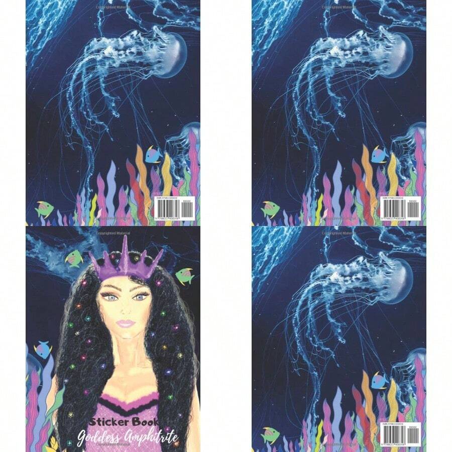 Greek Mythology Goddess Of Underwater Sea Amphitrite Sticker Book ...
