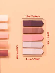100pcs PET Arrow Shaped Sticky Notes, Solid Color Useful Index Stickers ...