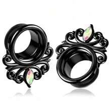 2PCS 6mm-16mm Ear Gauges For Ears Ear Plugs Tunnels For Stretched Ears ...