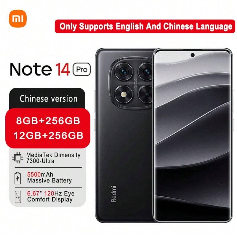 Xiaomi Redmi Note 14 Pro MediaTek Dimensity 7300-Ultra Processor, IP68 ...