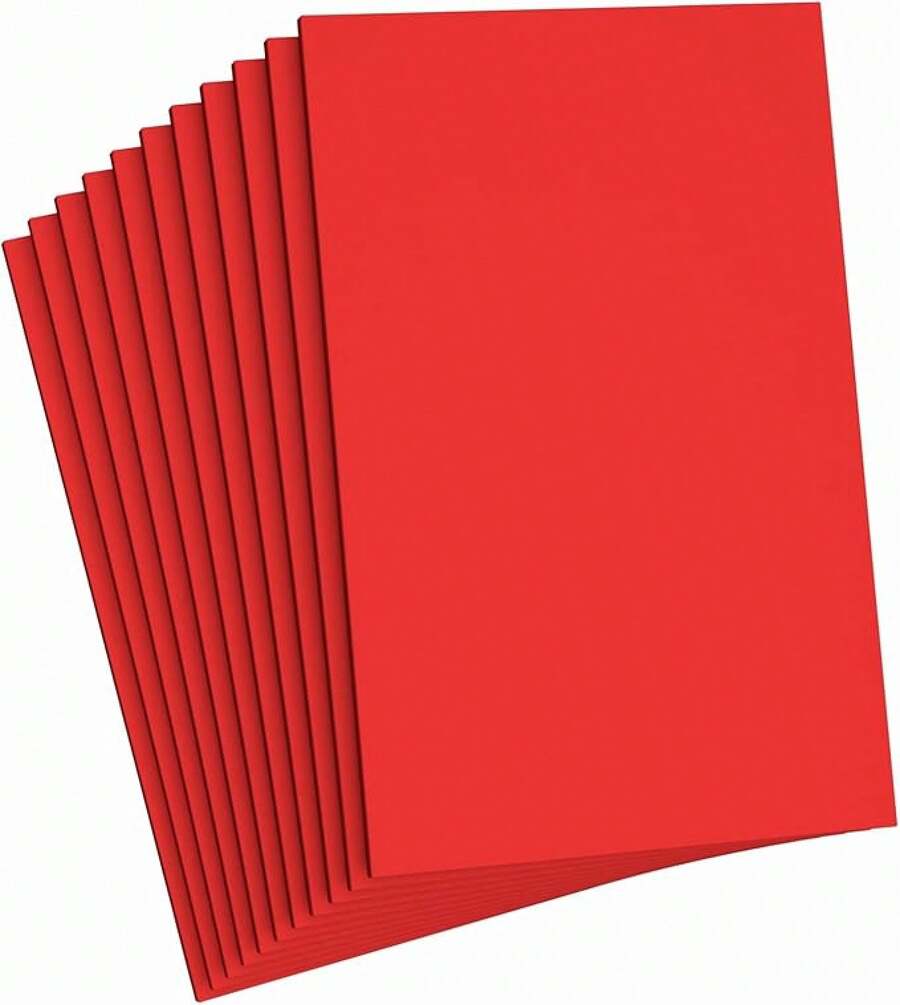 Red Foam Sheets Crafts, 8.5x5.5 Inch Eva Craft Foam Paper For Crafts ...