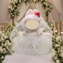 (Nur Kleidung) Lagerbestand 17cm Puppen Outfit Weißes Hochzeitskleid Anzug für Labubu Vinyl ...