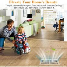 4x10 Inch White Oak Wood Floor Register Vents Cover - Drop In Vent ...