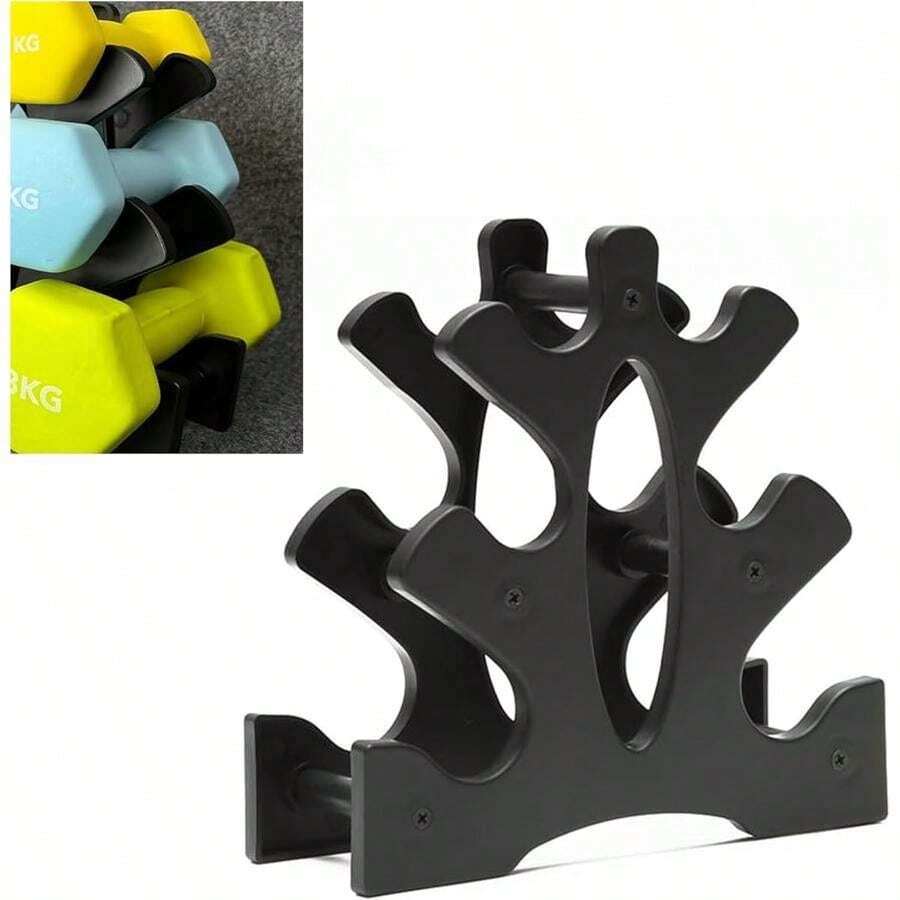 1 Pack Dumbbell Rack Stand,3-Tier Vertical Dumbbell Rack,Tree Shape ...