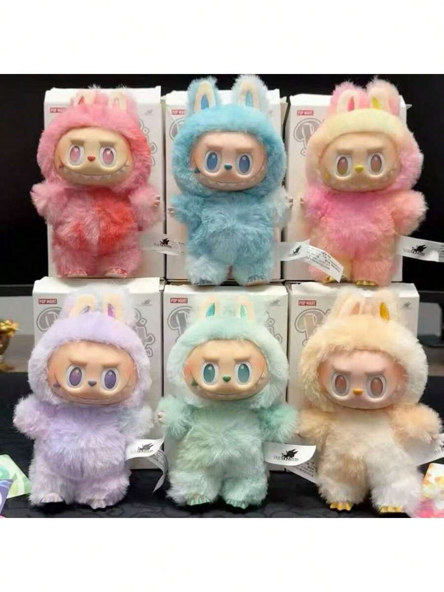 17cm Labubu 3rd Generation Blind Box For LABUBU, Macaron Labobo 3rd ...