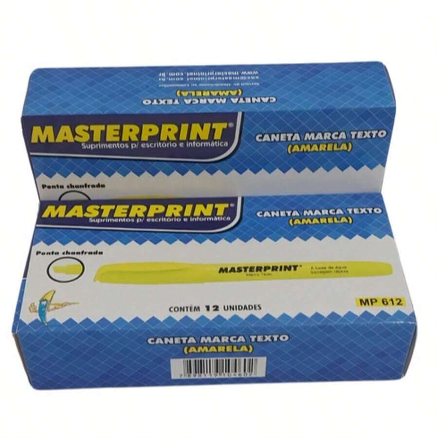 Marca Texto Neon Masterprint Caixa Com 12 Unidades Cor Amare | SHEIN Brasil