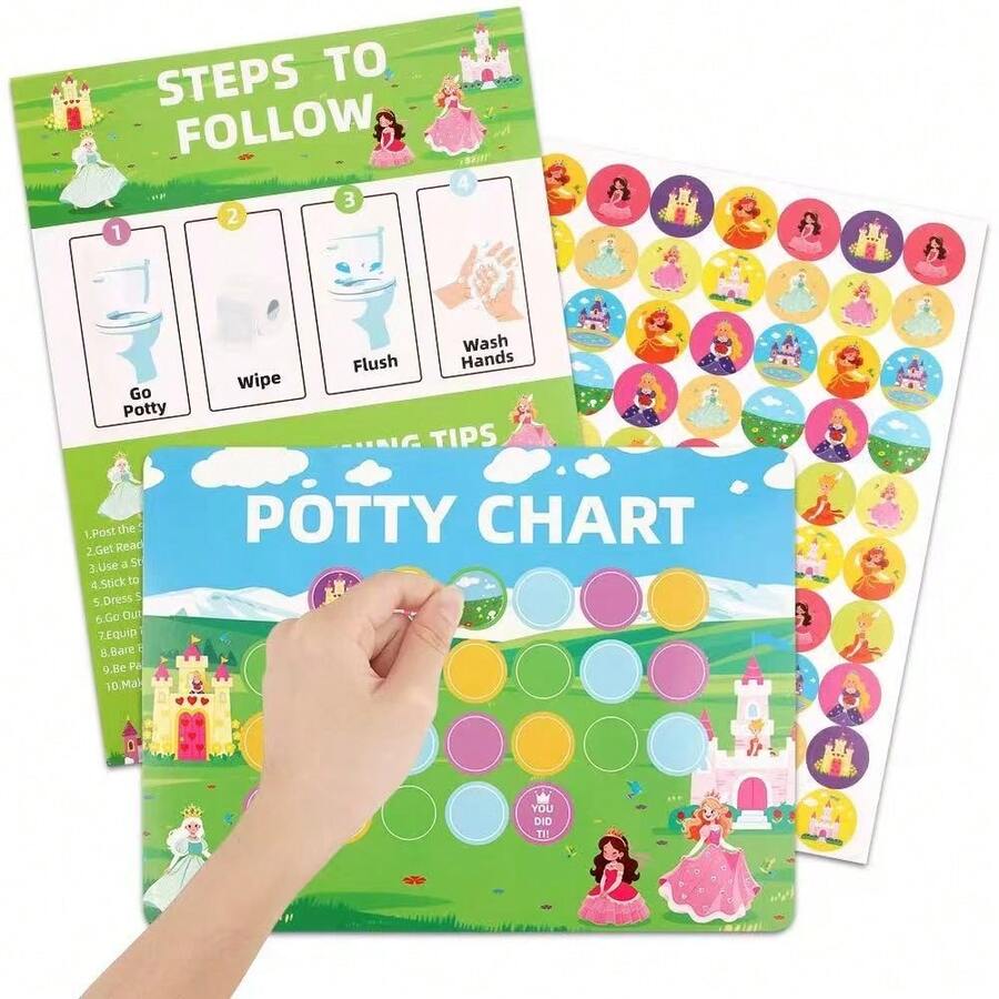 4pcs Children's Toilet Training Reward Stickers, Boy And Girl Toilet ...