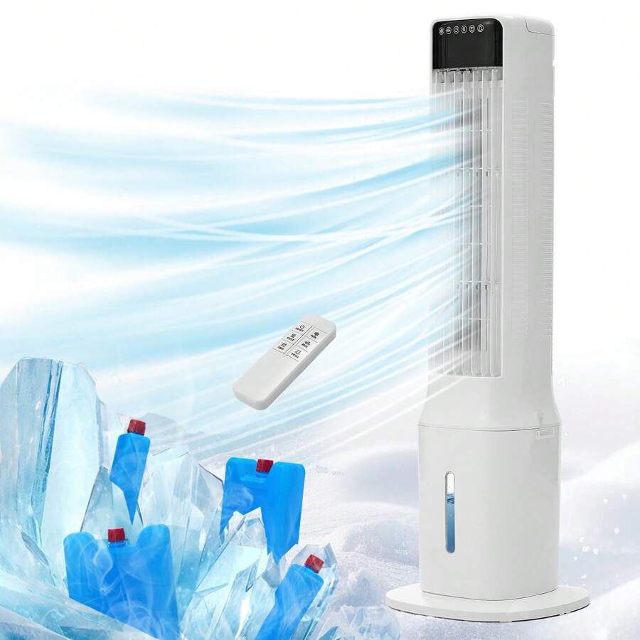 41" Evaporative Air Cooler With Remote, Portable Air Conditioner With 3 Modes,Quiet Evaporative ...