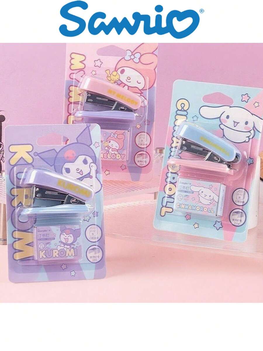 Sanrio Kuromi Stapler, Sanrio Series Limited Edition, Multifunctional Stapler For Office ...