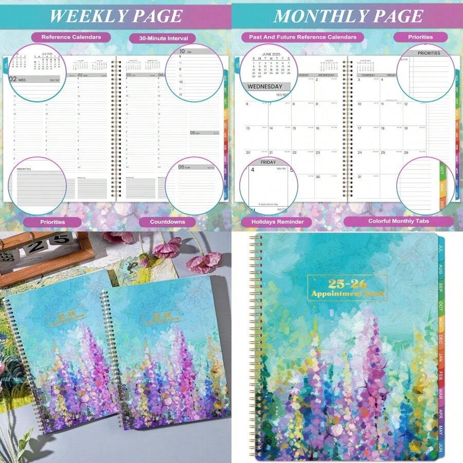 Appointment Book 20252026 20252026 Weekly Appointment Book Planner Jul ...
