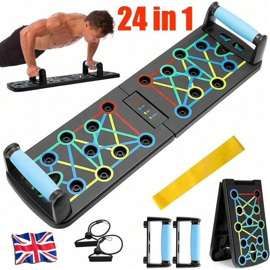 24 In1 Push Up Board Multifunctional Portable Fitness Workout Push-Up ...