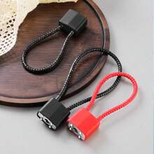 1pc Heavy-Duty Steel Wire Cable Lock With Matte Metal Finish ...