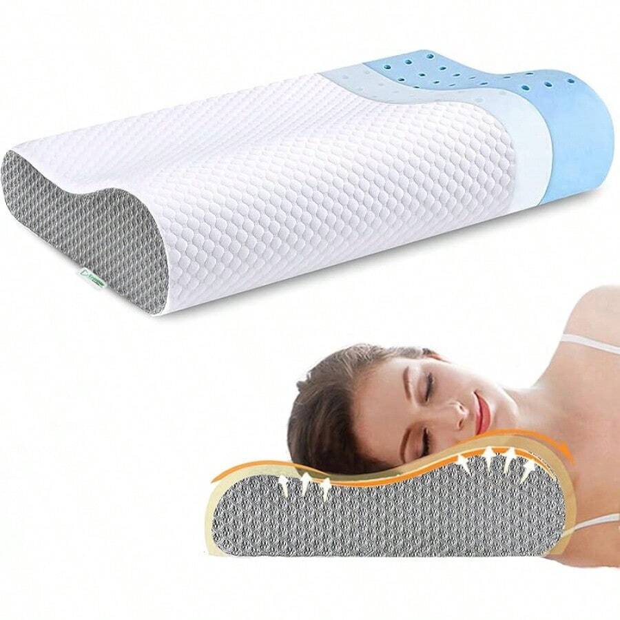 Ecosafeter 2025 New Upgrade Memory Foam Pillow- Cervical Orthopedic ...