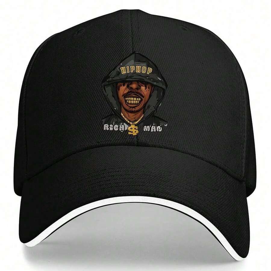 Hip Hop Rich Man A Street Artist's Vision Hats Baseball Cap for Sale ...