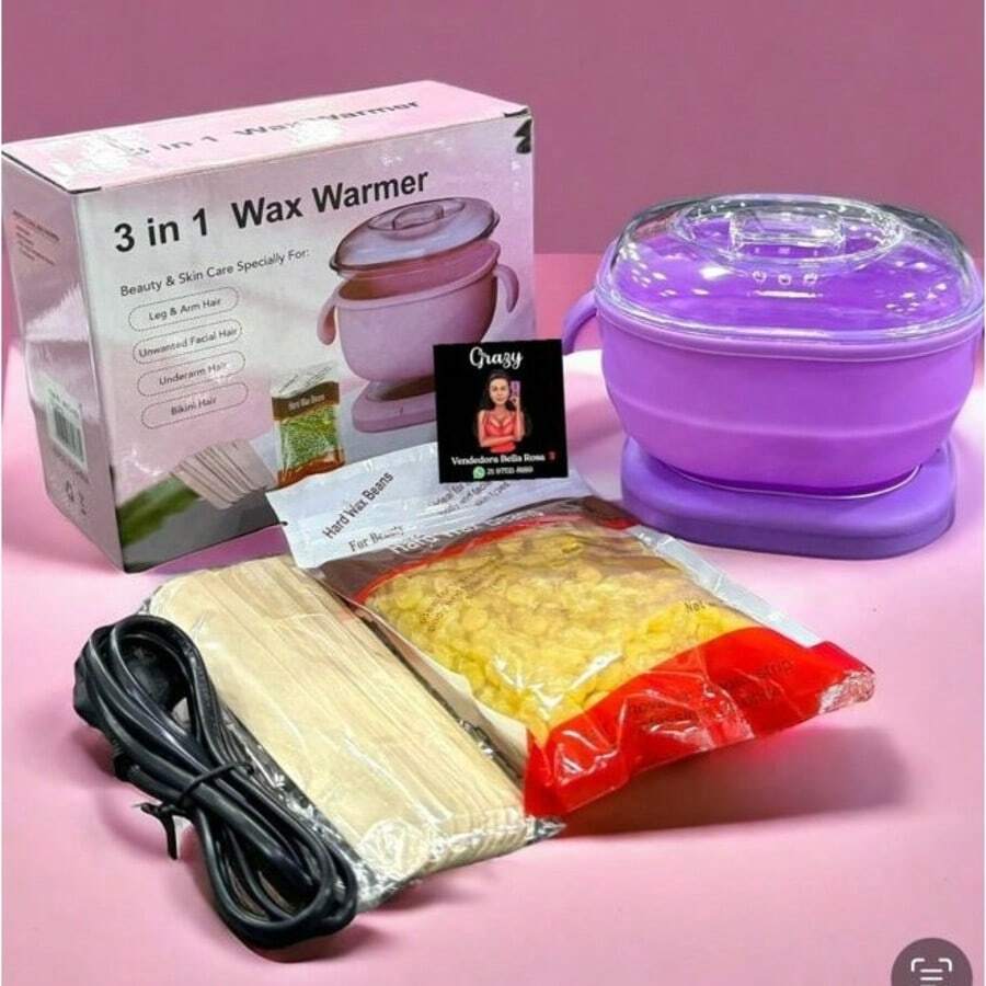 Silicone Wax Heater Complete Portable Waxing Kit Bivolt | Mode de Mujer ...